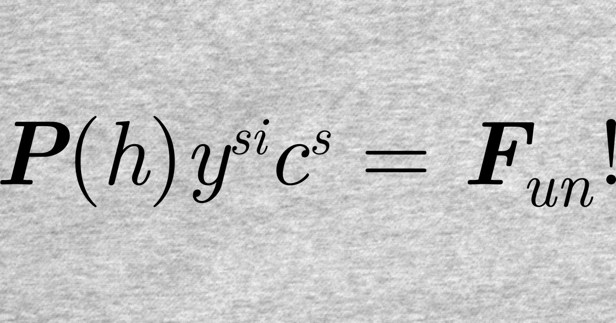 Physics is Fun Equation - Science - T-Shirt | TeePublic