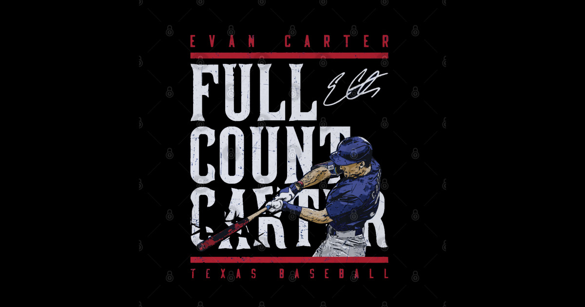 Evan Carter Texas Full Count Carter - Evan Carter - Sticker | TeePublic