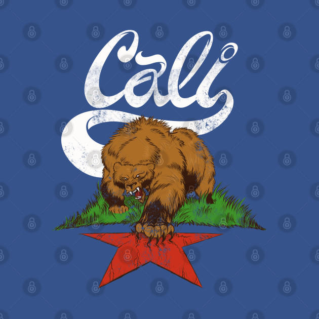 CALI BEAR - Hand Drawn - T-Shirt | TeePublic