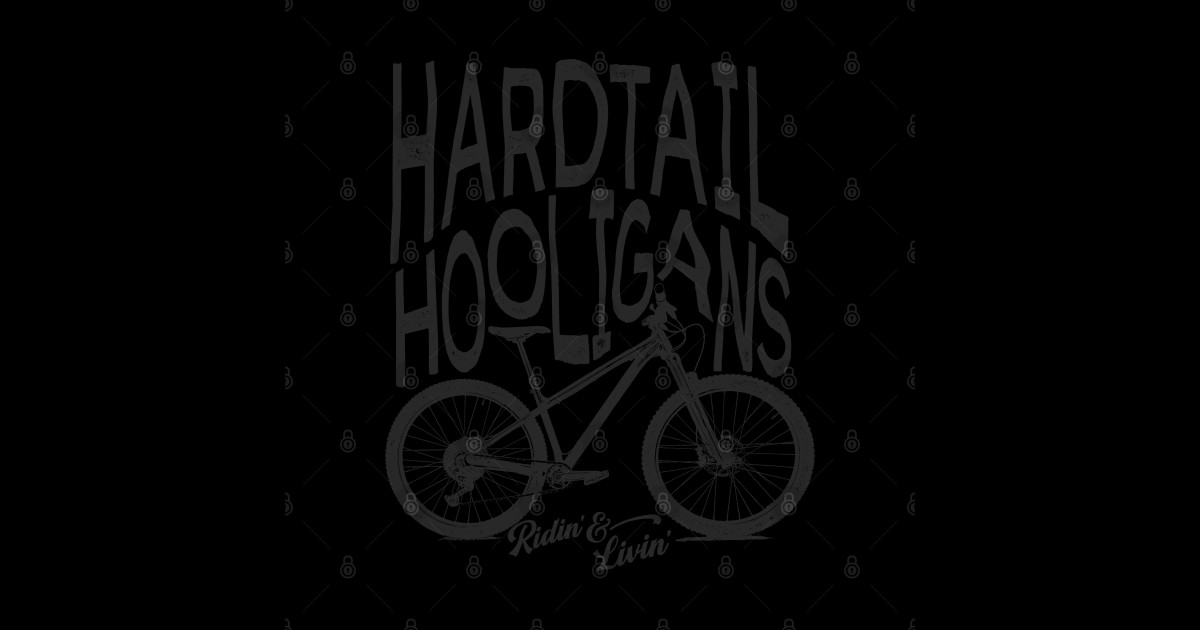 Mountain Bike "Hardtail Hooligans" - Mountain Bike - Sticker | TeePublic