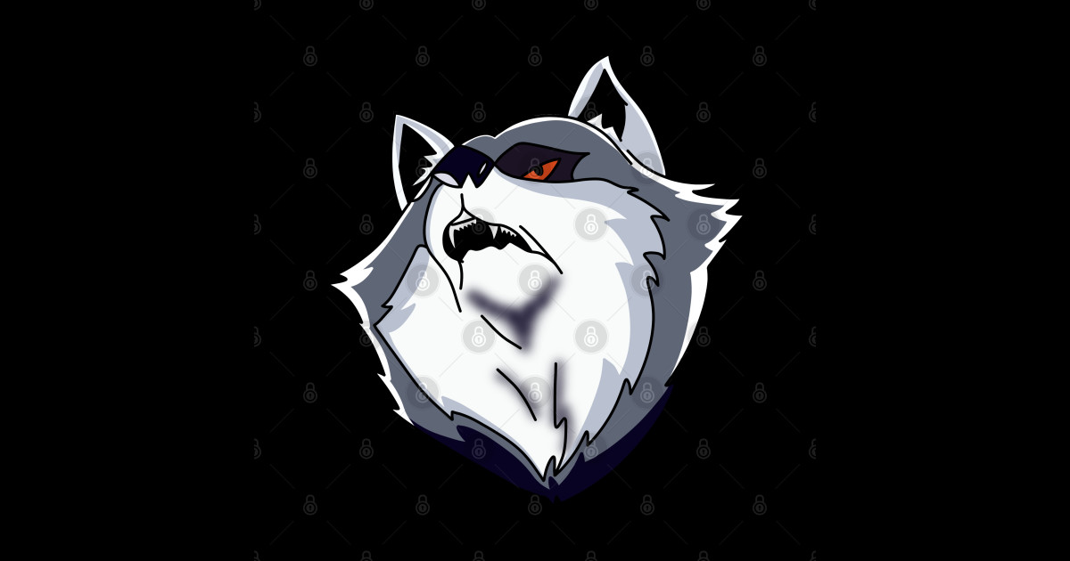 Wolf face - Wolf Art - Sticker | TeePublic