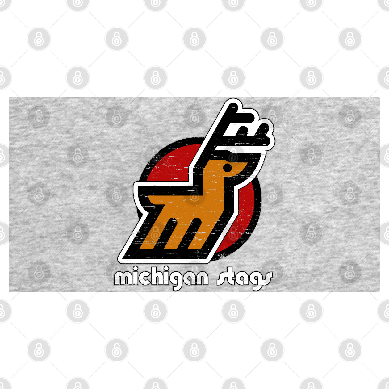 Defunct - Michigan Stags Hockey - Detroit - T-Shirt | TeePublic