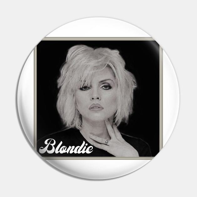 Blondie Fan Art Retro - Blondie - Pin | TeePublic