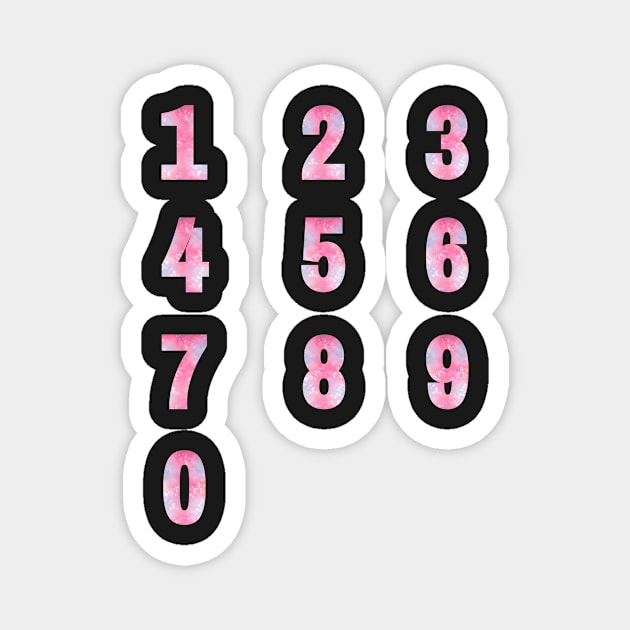 Cute Pink Numberblocks For Kids - Numberblocks - Magnet | TeePublic