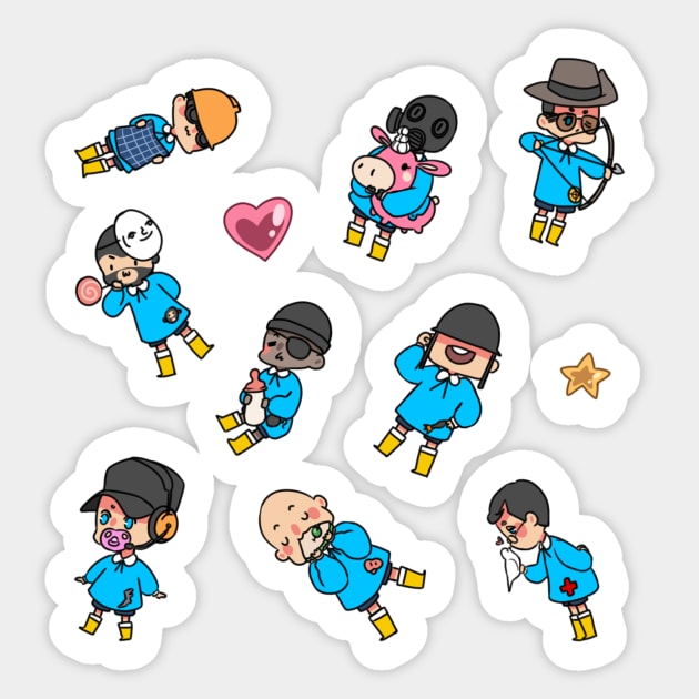 TF2 kiddies Stickers - Tf2 - Sticker | TeePublic