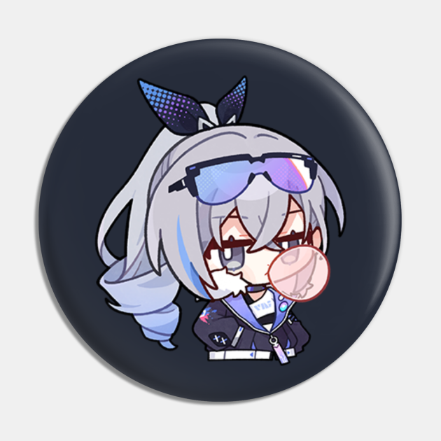 Honkai Star Rail Chibi Silver Wolf - Honkai Star Rail - Pin | TeePublic