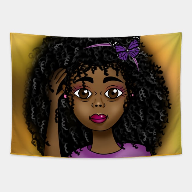 melanin poppin digital art cute anime style drawing - Black Anime Girl ...
