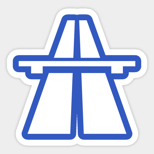 Autobahn Symbol - Autobahn - Sticker | TeePublic