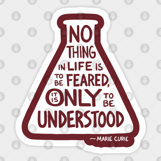 Marie Curie - Science - Sticker | TeePublic