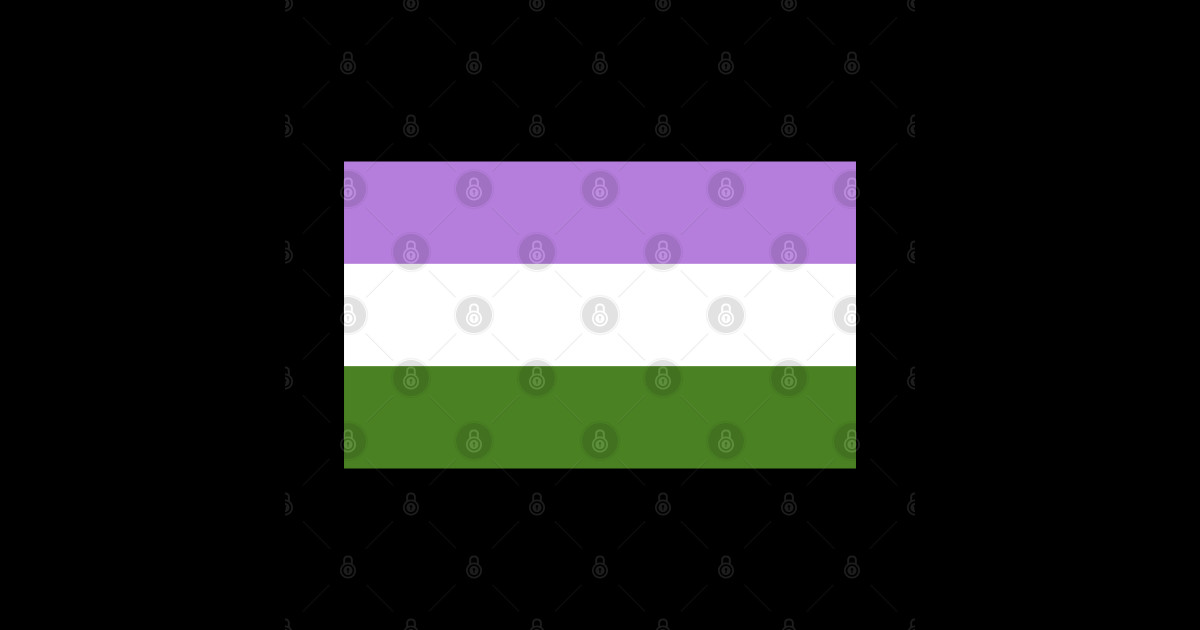 Genderqueer Pride Flag - Genderqueer - Sticker | TeePublic