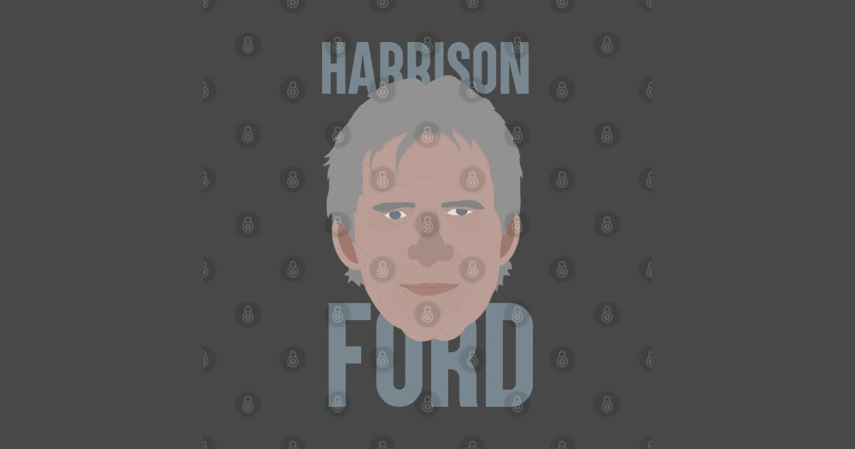 Harrison Ford Head - Harrison Ford - T-Shirt | TeePublic