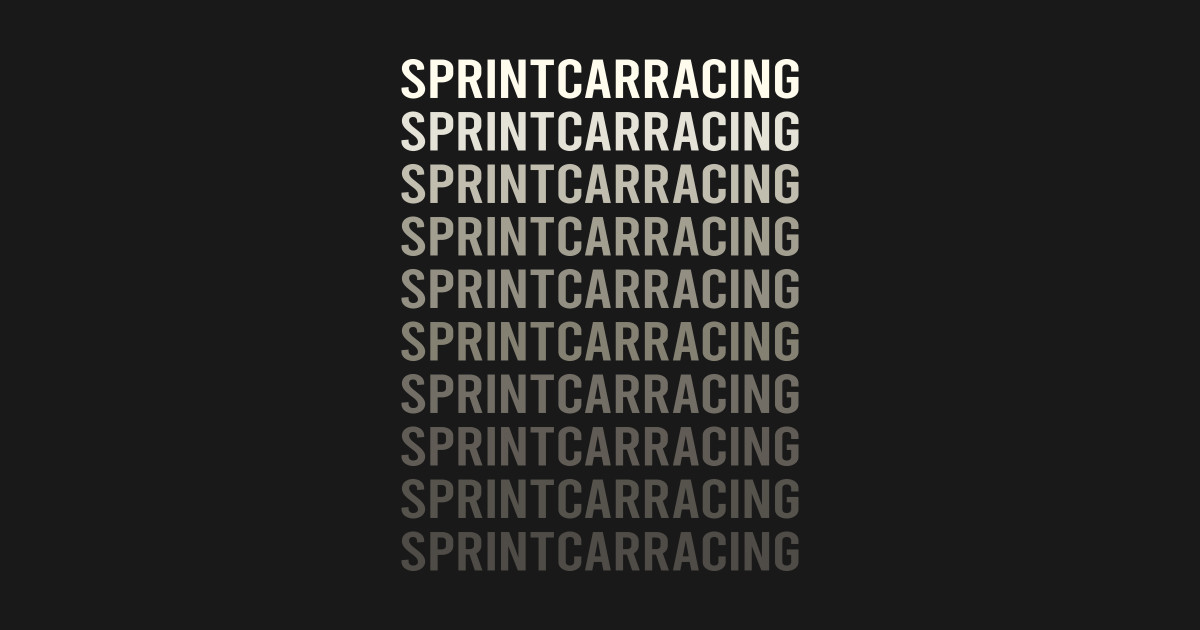 Grey Text Sprint Car Cars Racing - Sprint Car - T-Shirt | TeePublic
