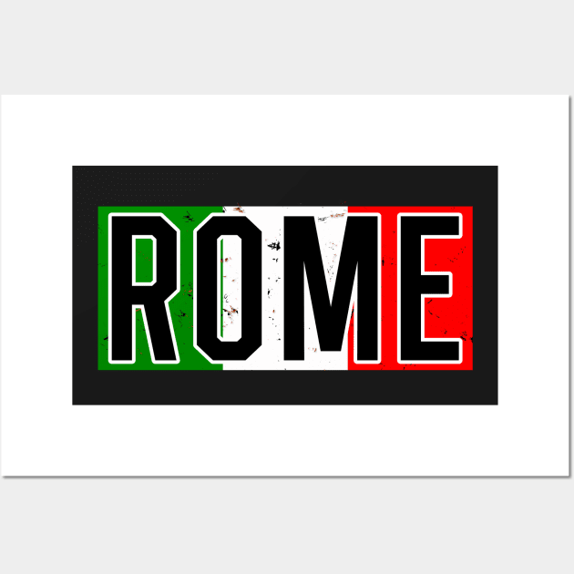 Rome Italian Flag novelty gifts - Roman - Posters and Art Prints ...