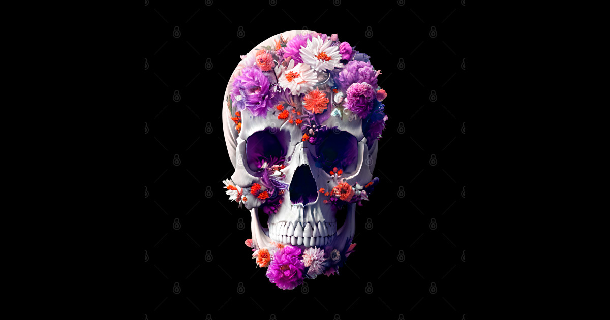 Skull and its nature - Skull - Sticker | TeePublic