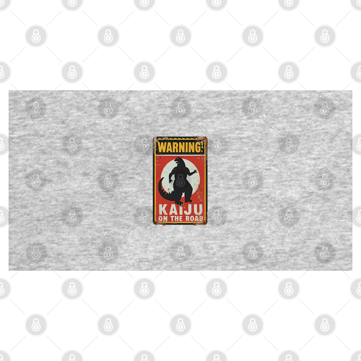 Kaiju Godzilla Warning sign - Godzilla - Hoodie | TeePublic