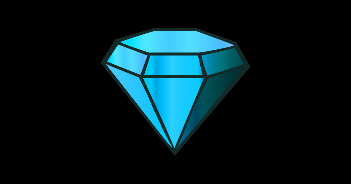 Blue Gem - Blue Gem - Sticker | TeePublic