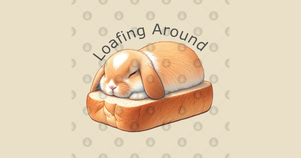 Loafing Around - Holland Lop Way - Bunny - T-Shirt | TeePublic