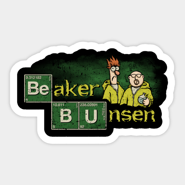 Beaker and Bunsen - Muppets - Sticker | TeePublic
