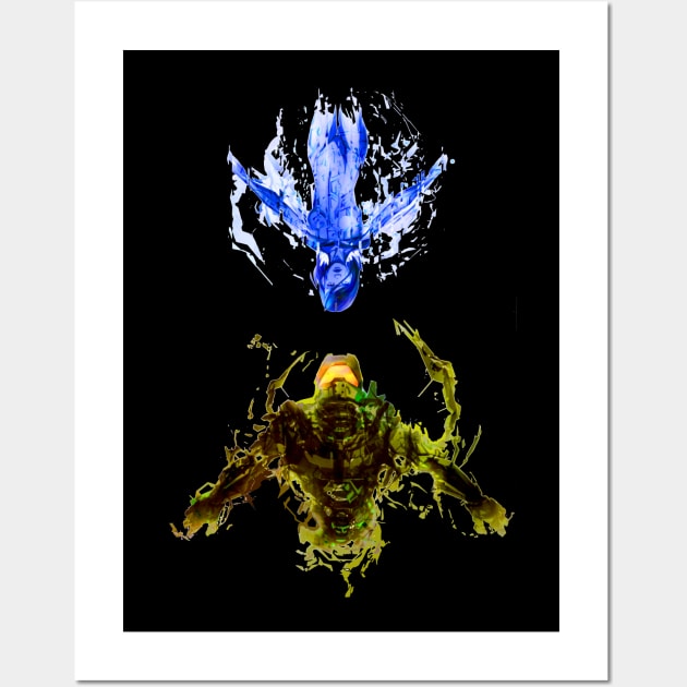 Master Chief x Cortana - Halo - Posters and Art Prints | TeePublic