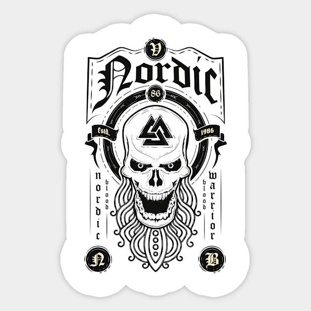 Skull with Viking Rune | Norse-Inspired Skull - Skull With Viking Rune ...