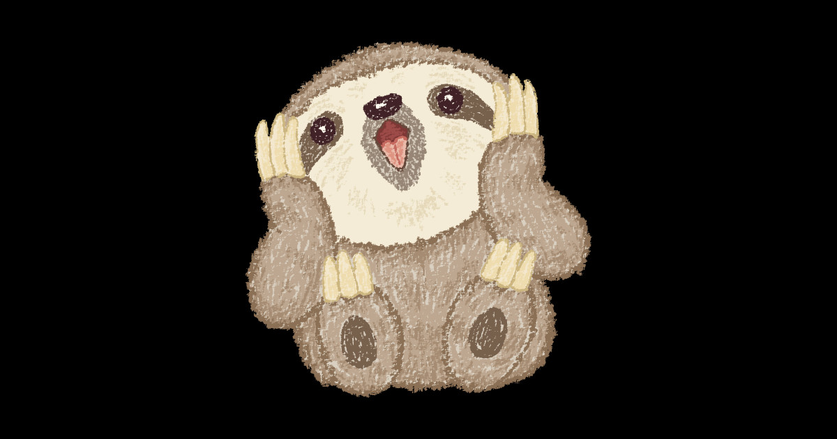 Surprised Sloth - Sloth - Kids T-Shirt | TeePublic