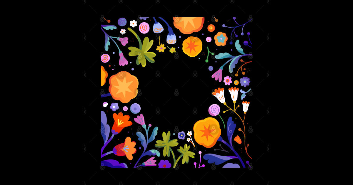 Beautiful Colorful Flower Frame - Beautiful Colorful Flower Frame ...