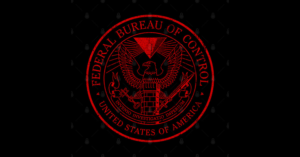 Federal Bureau of Control (Variant) - Control - Sticker | TeePublic