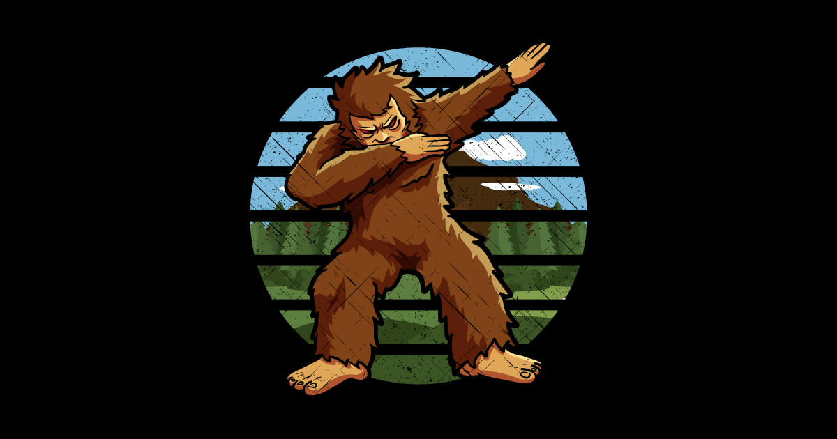 Dabbing Bigfoot Sasquatch Dance - Bigfoot - T-Shirt | TeePublic