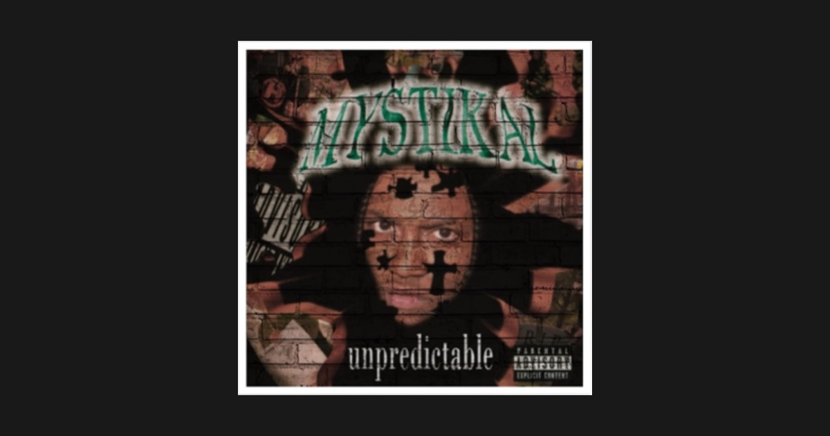 Mystikal Unpredictable Album Cover Graffiti Wall - Mystikal - T-Shirt ...