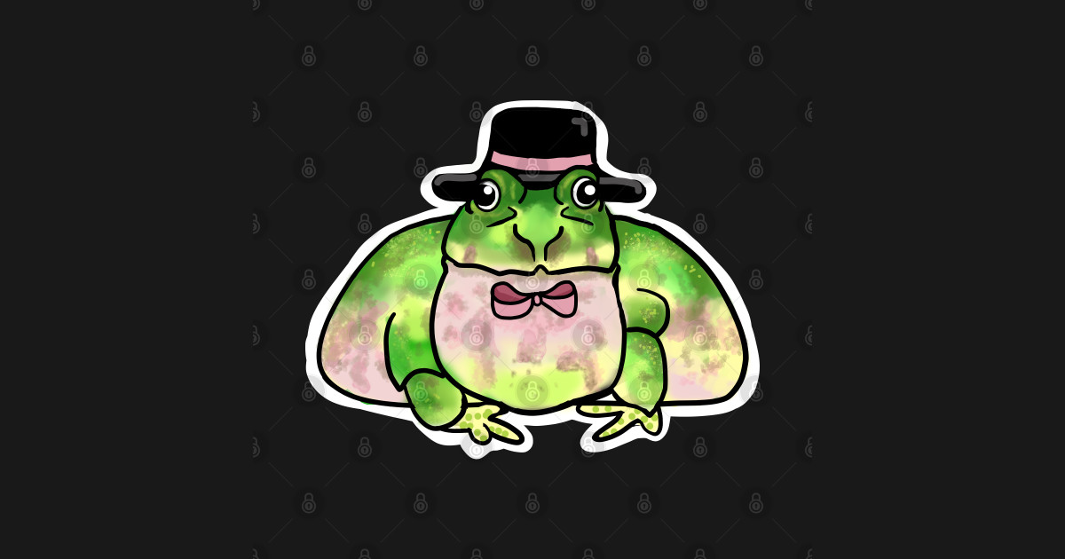 Herbert The Bullfrog Gentleman - Frog - T-Shirt | TeePublic
