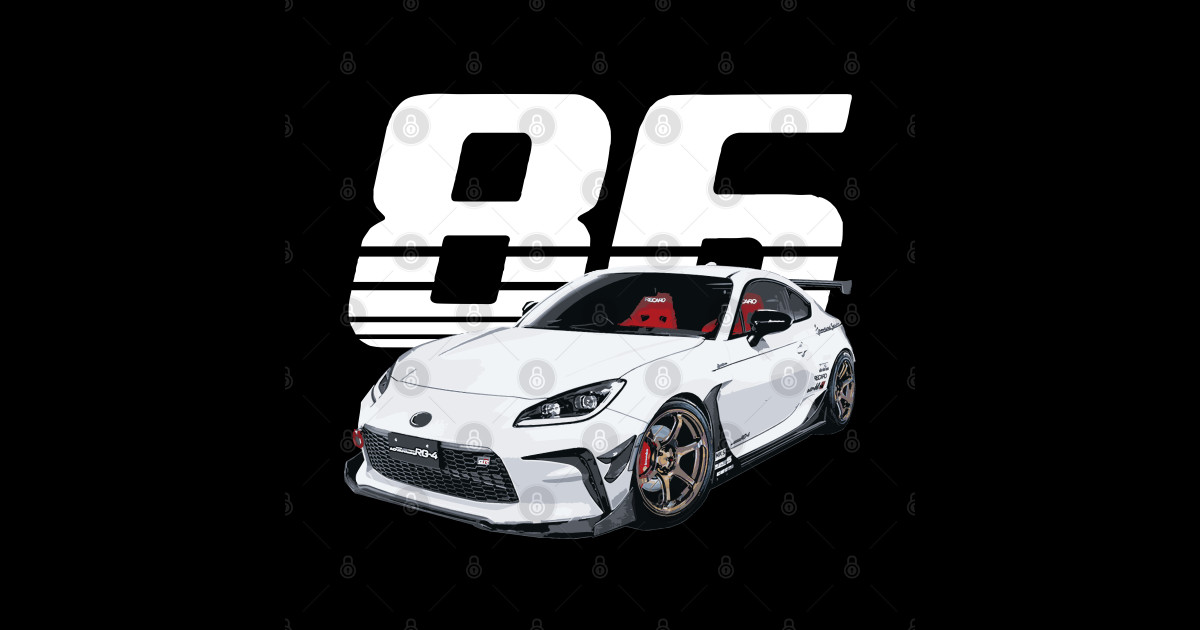 trueno gr86 brz panda drifting - Toyota Gr86 - Sticker | TeePublic