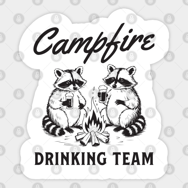 campfire drinking team - Campfire Drinking - Sticker | TeePublic