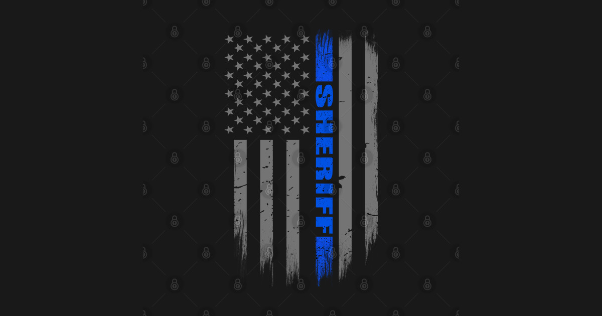 Sheriff Thin Blue Line Flag - Police Gift - Sheriff Gift - Sheriff ...