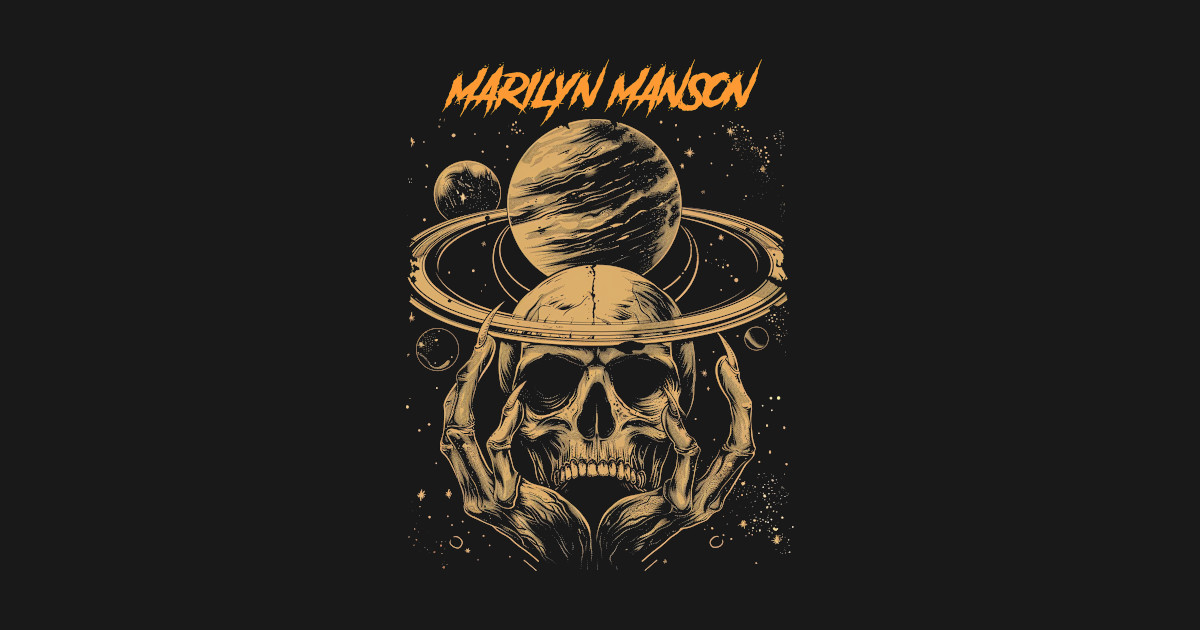MANSON MARILYN BAND FAN ART - Manson Marilyn Band Fan Art - T-Shirt ...