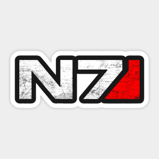 N7 Mass Effect Logo Stickers for Sale | TeePublic