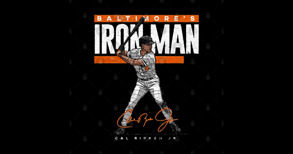 cal ripken iron man - Cal Ripken Jr - Sticker | TeePublic