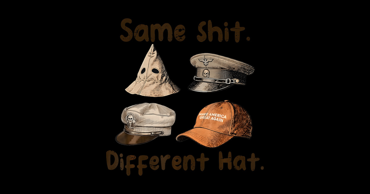 Same Different Hat Art For - Funny Saying - Sticker | TeePublic