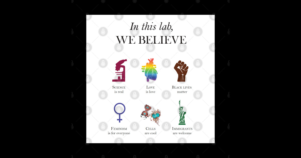 In this lab We believe - In This Lab We Believe - Sticker | TeePublic