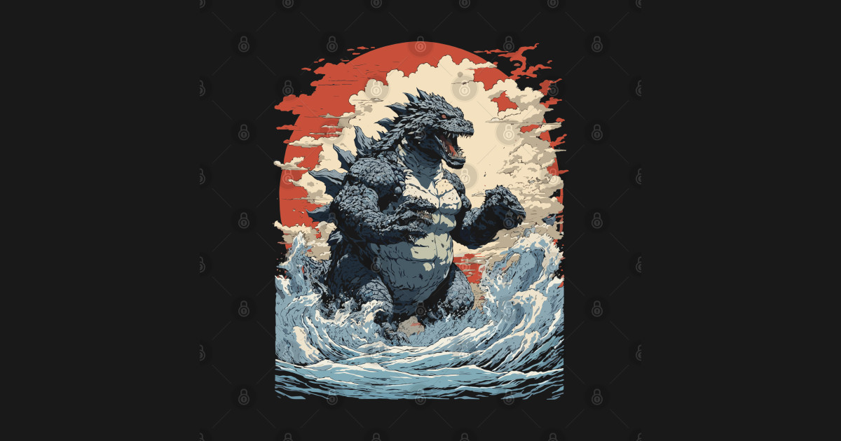 Godzilla flag - Godzilla Flag - T-Shirt | TeePublic