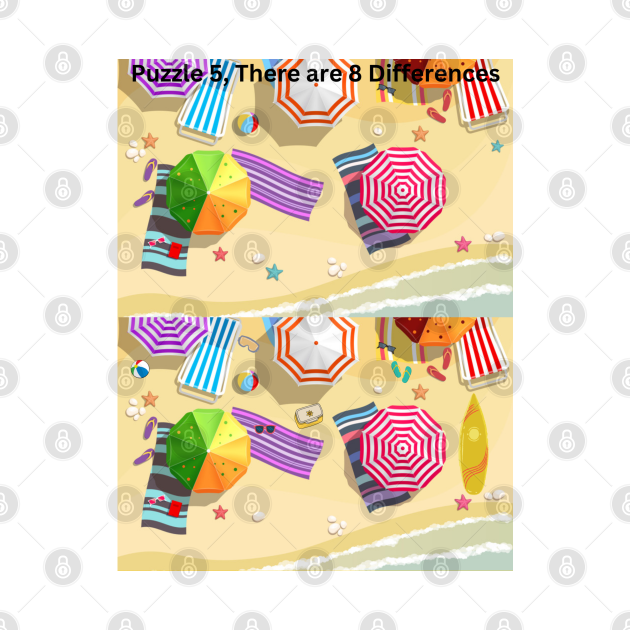 Fun Spot The Difference Design. - Spot The Difference - T-Shirt | TeePublic