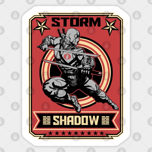 STORM SHADOW - Propaganda poster - Retro 80s Cartoon Animation Ninja ...
