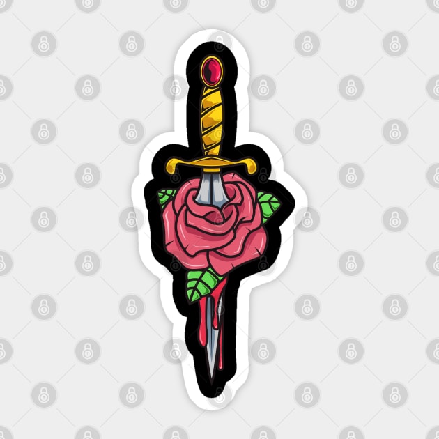 rose and dagger piercing