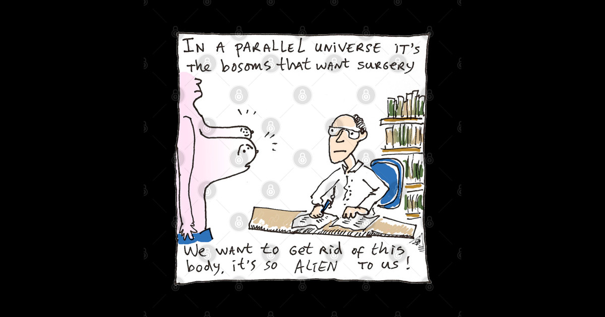 In a parallel universe - Cartoons - Sticker | TeePublic