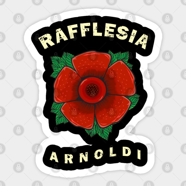 RAFFLESIA ARNOLDI - Rafflesia Flower - Sticker | TeePublic
