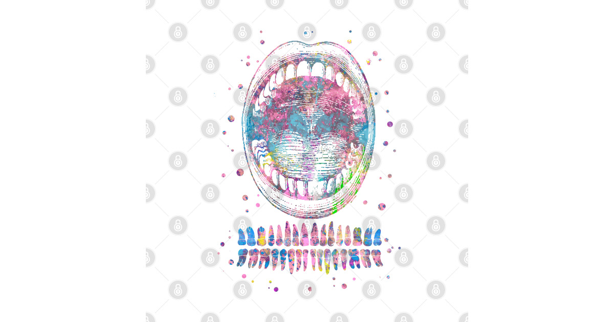 Tooth chart - Anatomy - T-Shirt | TeePublic