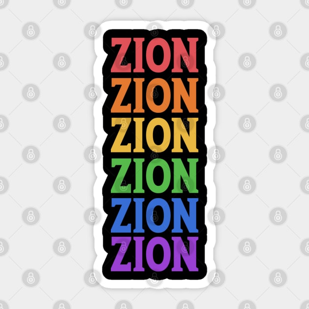 ZION NATIONAL PARK - Zion - Sticker | TeePublic