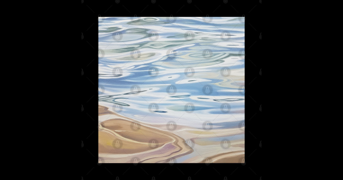 Restless - water painting - Water - Sticker | TeePublic