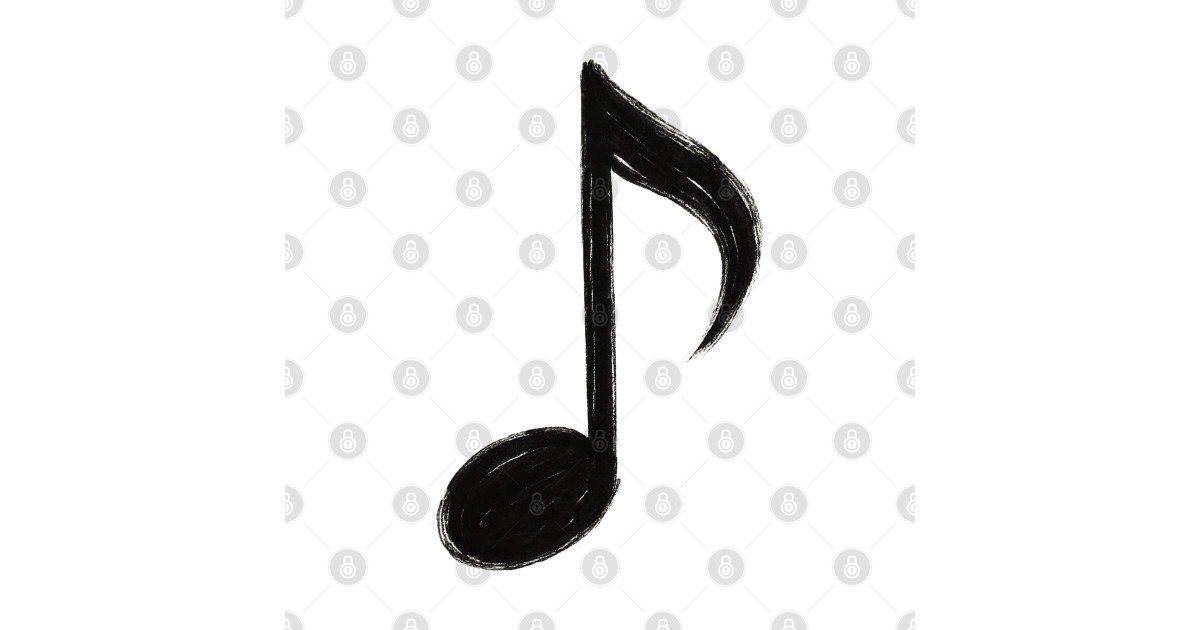 Music Note – Minimalist Ink Design - Music Note - T-Shirt | TeePublic