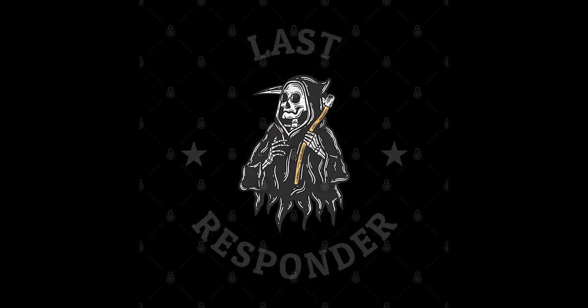 Last Responder - Cool Skeleton - Last Responder - Sticker | TeePublic