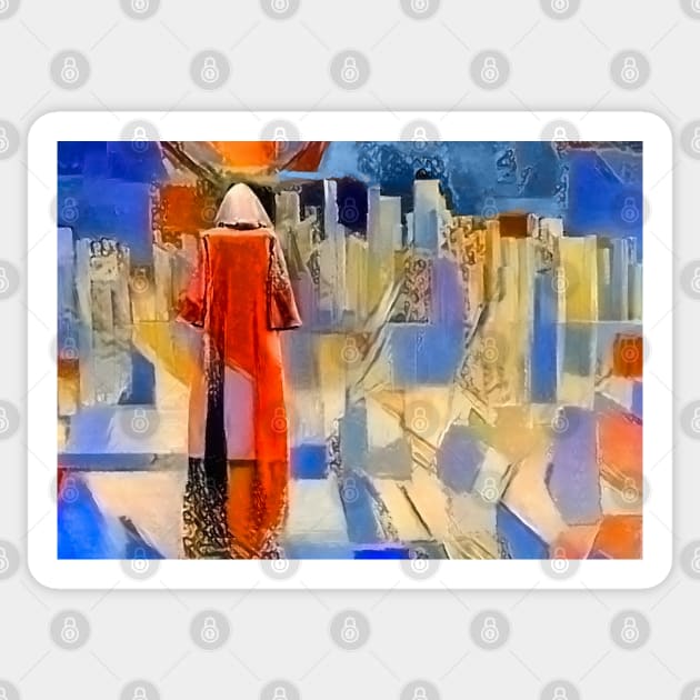 Pilgrimage. Robed traveler - Pilgrimage - Sticker | TeePublic